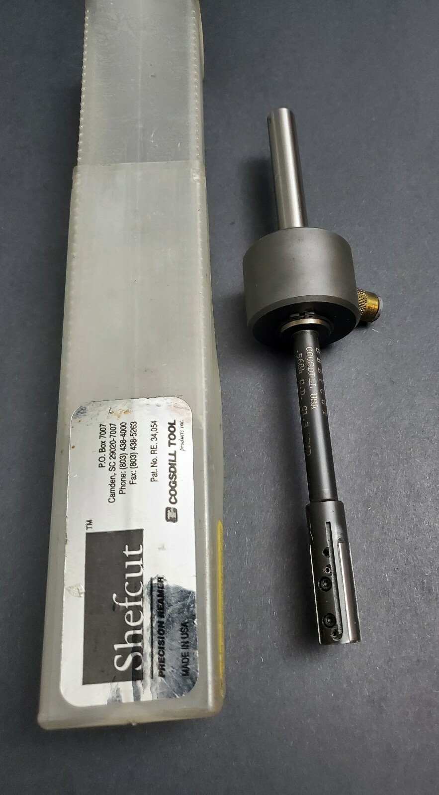 Cogsdill USA 0.5685" Shefcut Reamer ½" Coolant Through Machinist ...