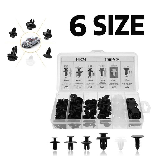 Assortments Retainer Clips Body Bumper Rivet Retainer Clip Trim Molding ...