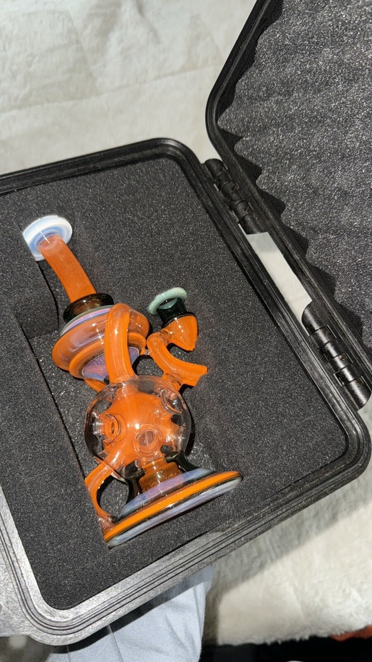 Tony Hernandez Glass 14mm Exo Klein Recycler Heady Glass Art Hand Made ...