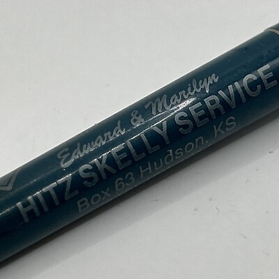 VTG Ballpoint Pen Edward & Marilyn Hitz Skelly Service Hudson KS | eBay