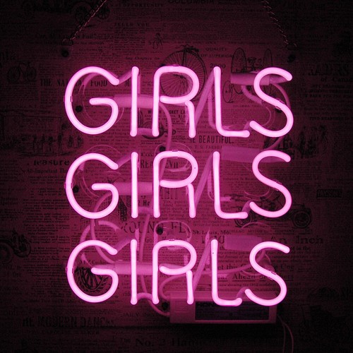 GIRLS GIRLS GIRLS Neon Sign Light Party Home Room Wall Hanging Artwork ...