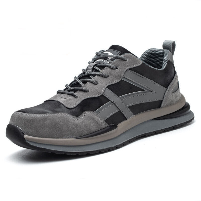 Mens Womens Safety Shoes Lightweight Work Trainers Steel Toe Cap Hiking ...