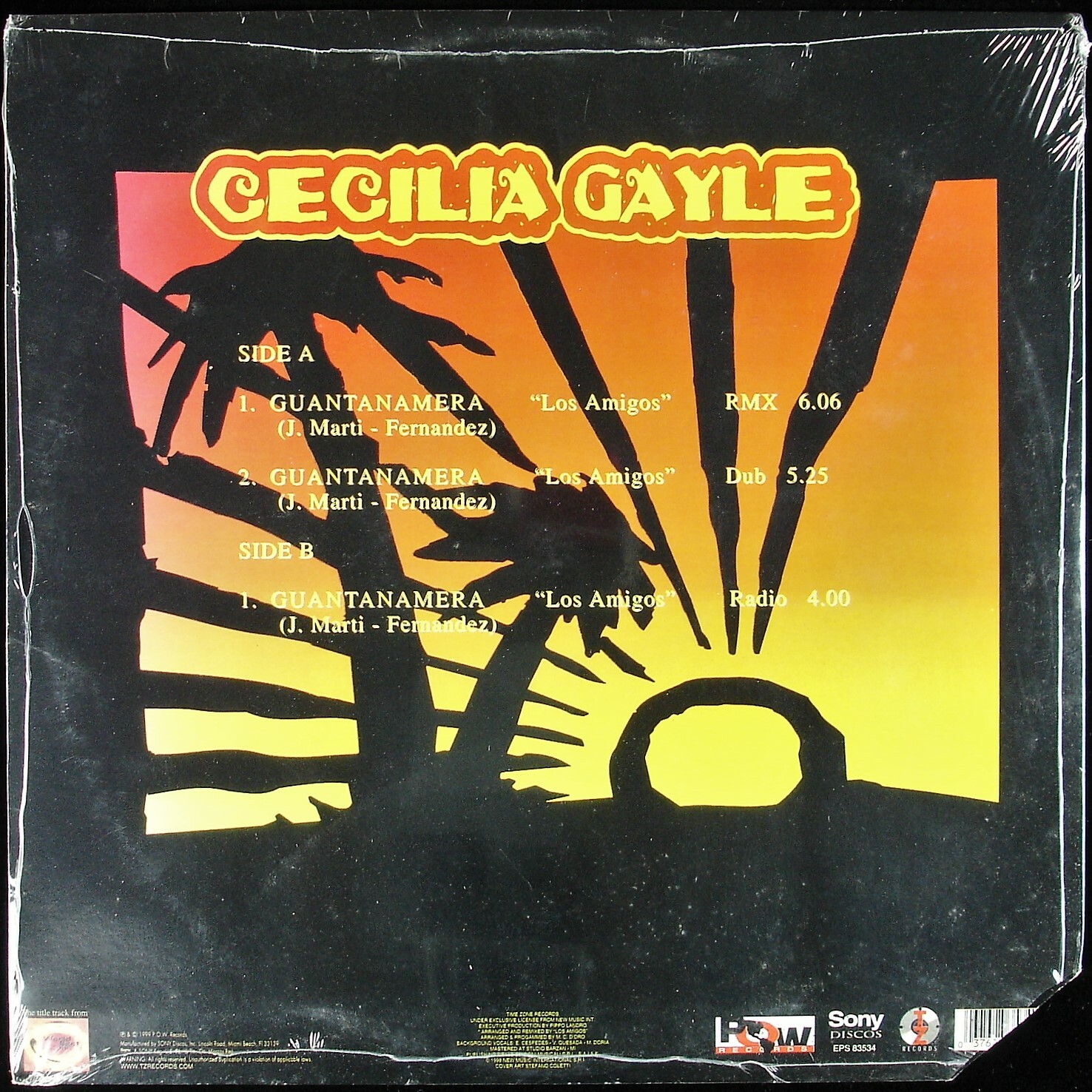 CECILIA GAYLE "GUANTANAMERA (REMIX 2000)" 1999 12" VINYL 3 TRACKS ~RARE ...