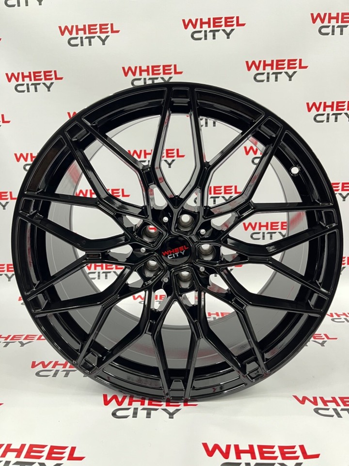 20-Inch BMW Style 4x Gloss Black Alloy Wheels –BMW Fitment 5x112 ...