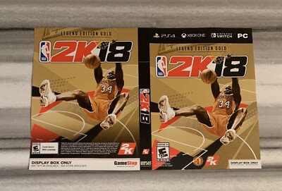 SHIPS SAME DAY Rare GameStop Display Legend Edition NBA 2k18 PS4 XBox ...