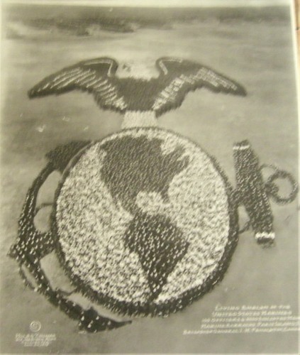 Arthur Mole U.S. Marine Living Emblem 1919 Photograph Bird's Eye View ...