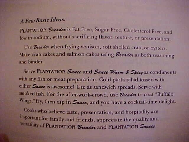 Plantation Recipes from Pantego Plantation NC Cookbook Booklet | eBay
