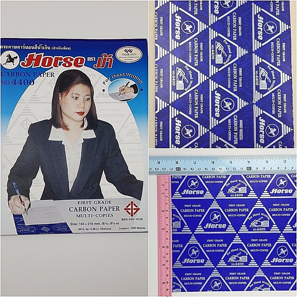 100 Sheets 165 x 210 mm. Blue Carbon Paper Hand Copy Tracing Paper ...