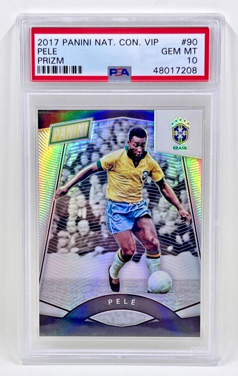 2017 PANINI NATIONAL CONVENTION VIP #90 PELE SOCCER CARD BRAZIL PSA 10 ...