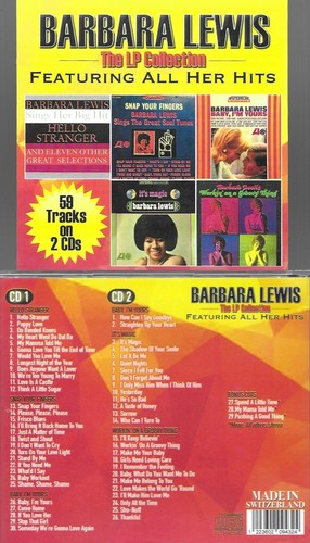 BARBARA LEWIS-LP COLLECTION-5 LPs ON 2 CDs-ALL HER HITS-NEW LOW PRICED ...