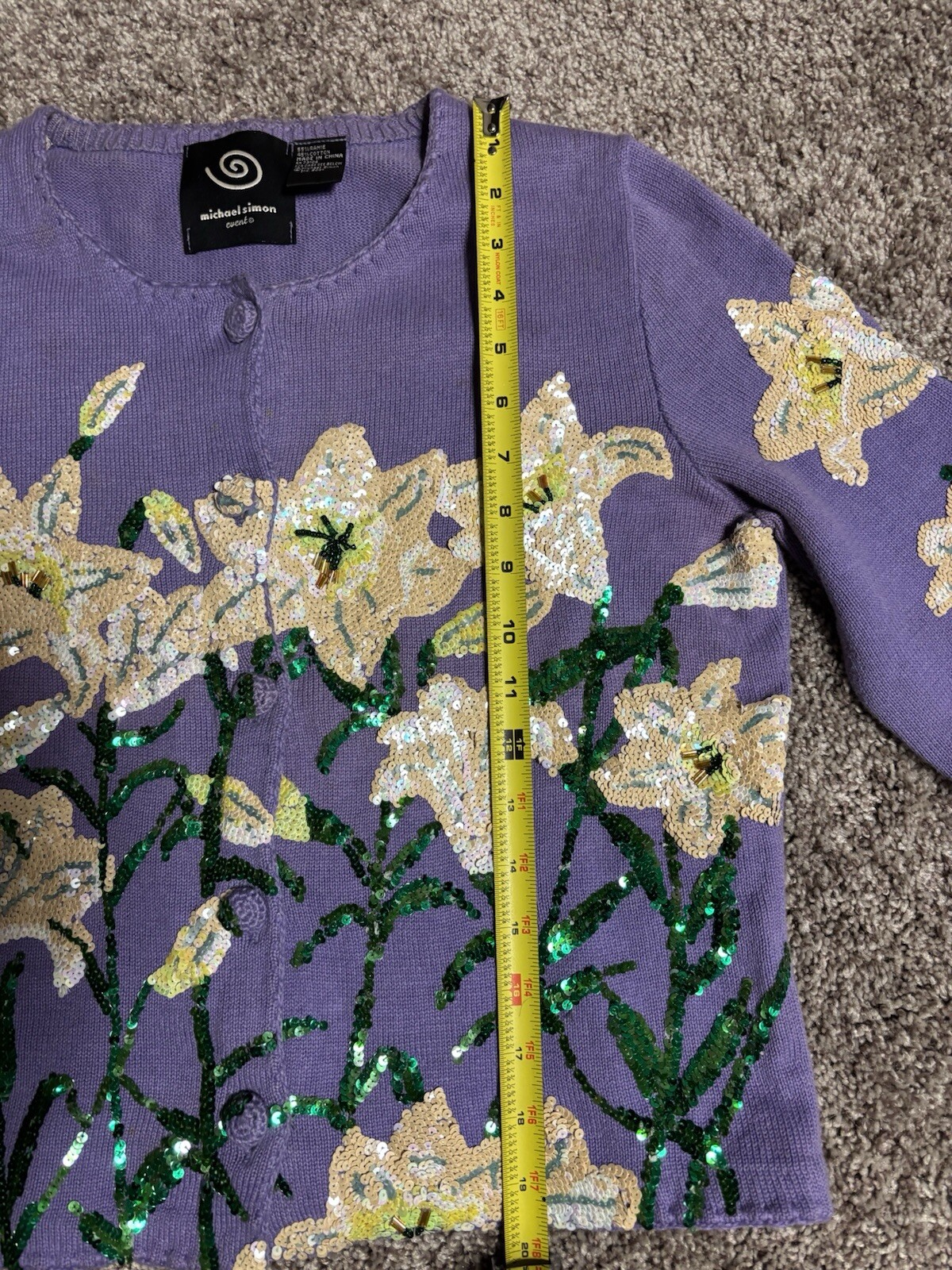 Vintage Spring Michael Simon Cardigan - Gem