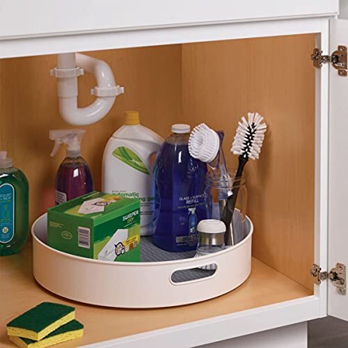 Under-Sink Pantry and Cabinet Organizer 18-Inch Revolving Storage ...