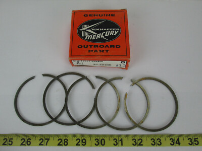 Lot of 5 New NOS OEM Kiekhaefer Mercury Piston Ring Part number 39 ...
