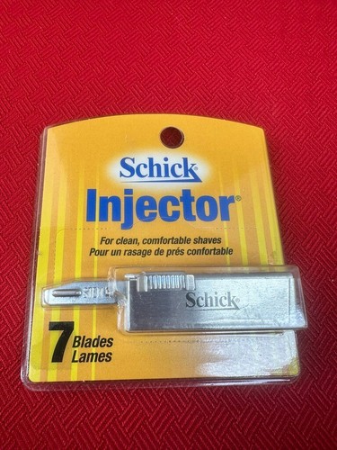 Schick Injector Razor Refill Blades, 7 Counts Classic Shaving Silver | eBay