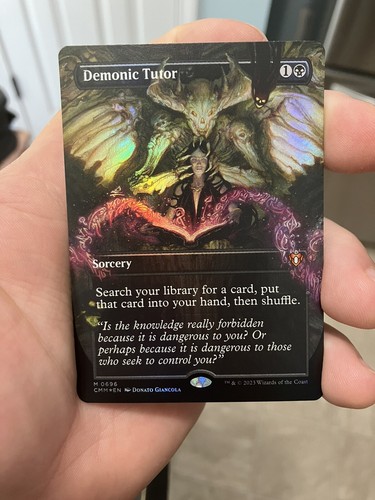 MTG Demonic Tutor Commander Masters 0696 Foil Mythic | eBay