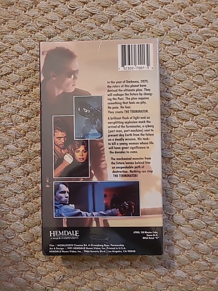 The Terminator (VHS, 1991) Sealed 732302700134 | eBay