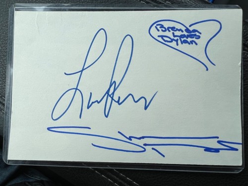 Luke Perry + Shannen Doherty signed 4x5 Index Card JSA COA Beverly ...