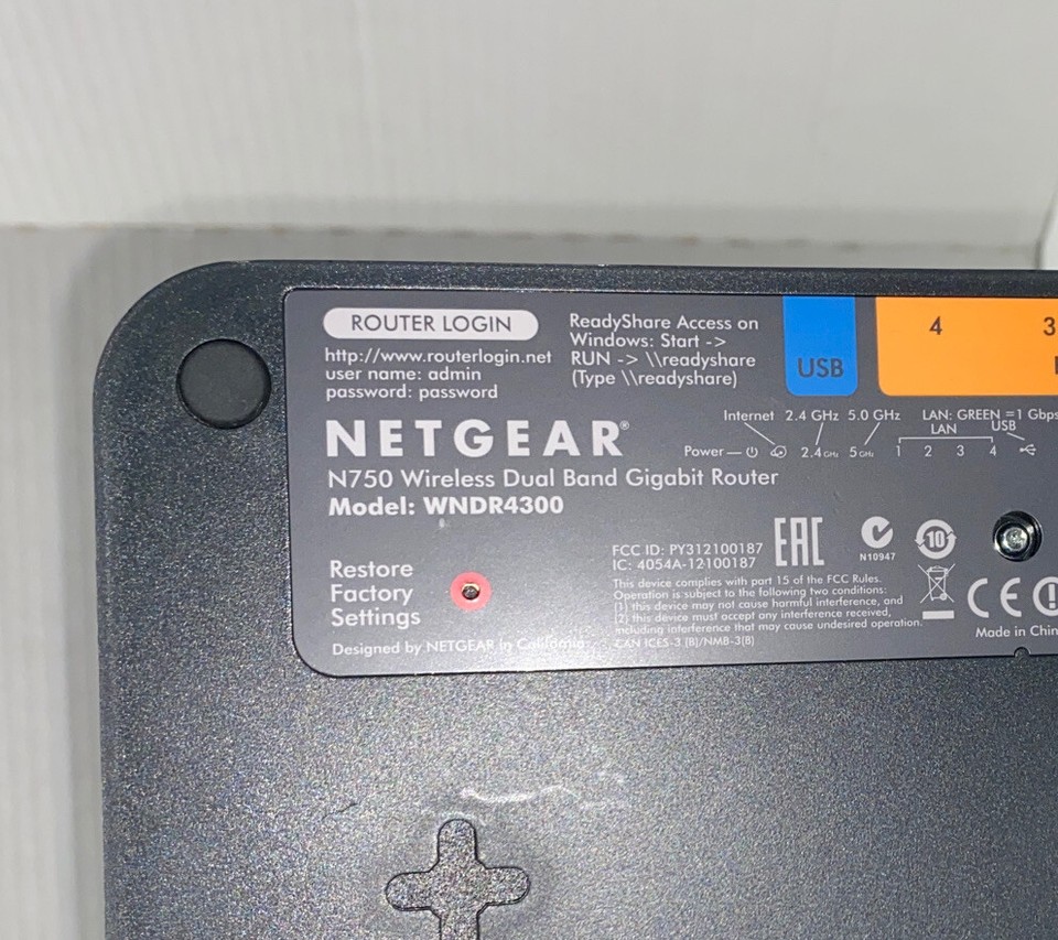 NETGEAR N750 WiFi 300+450Mbps Dual Band Gigabit Router (WNDR4300 ...