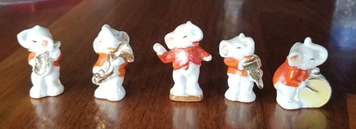 vintage 5 piece mini 2" Elephant Band - made JAPAN - free USA Shipping ...