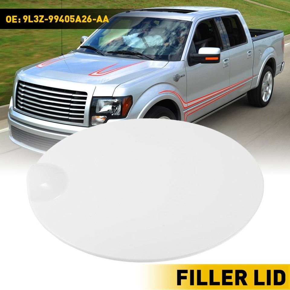2 PCS Fuel Tank Door Tank Cover White For 2009-2014 Ford F150 ...
