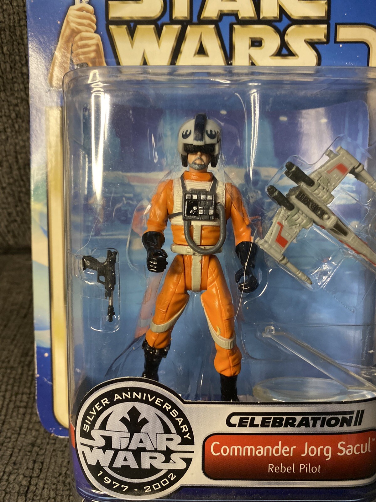 Star Wars Celebration II Jorg Sacul Rebel Pilot Hasbro Figure 25th ...