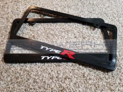 Honda Civic Type R License Plate Frame Racing Vtec FK2 2 colors - Pair ...