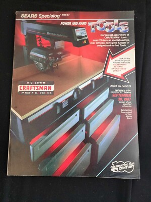 Sears Craftsman USA Tool Catalog 1986 1987 Rare Collector Item Power ...