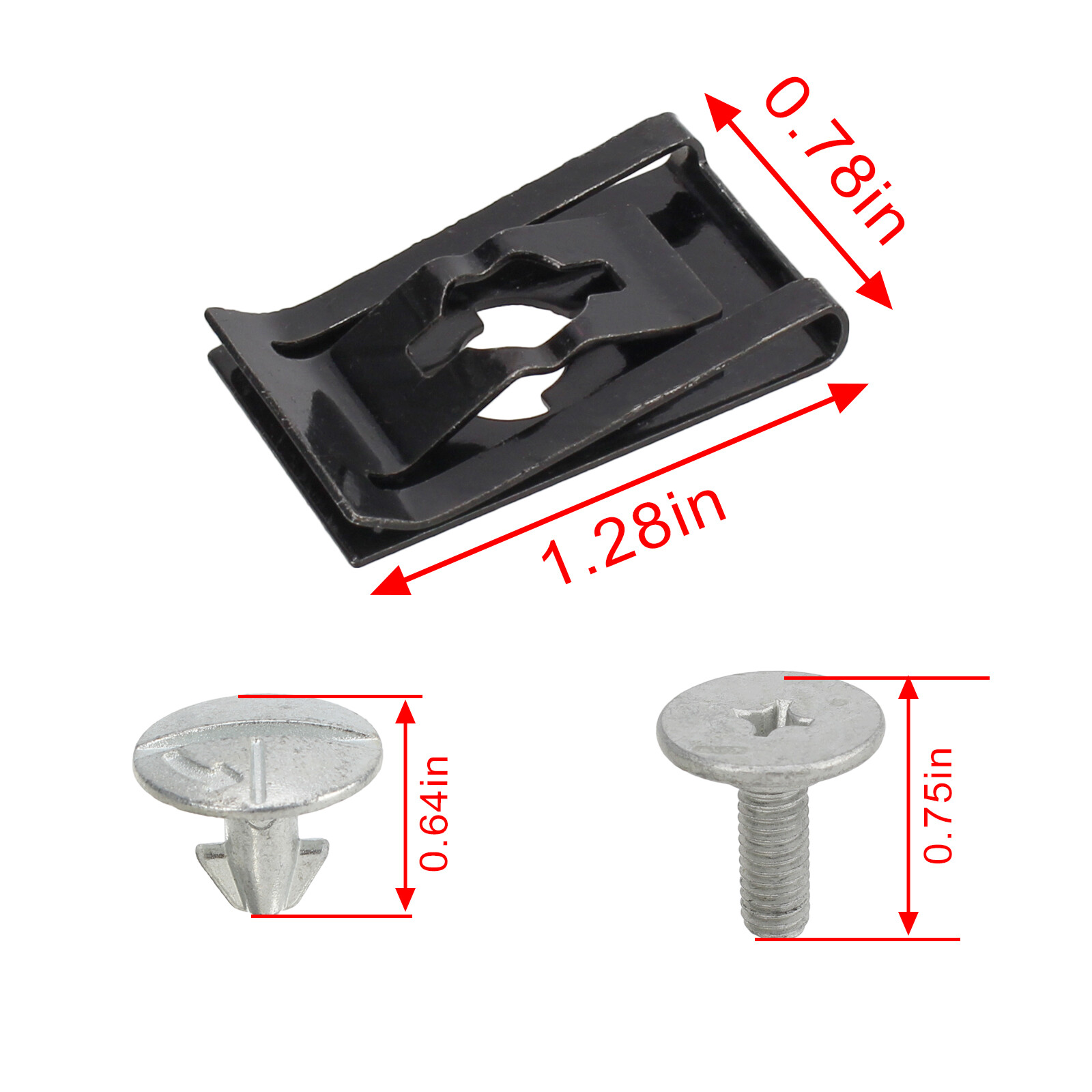 Set of 14 For Honda CR-V Civic Engine Lower Cover Pin Screw & Bolt ...