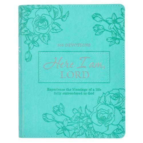 366 Devotions Here I Am, Lord, Teal Faux Leather Flexcover by Jimi Le ...