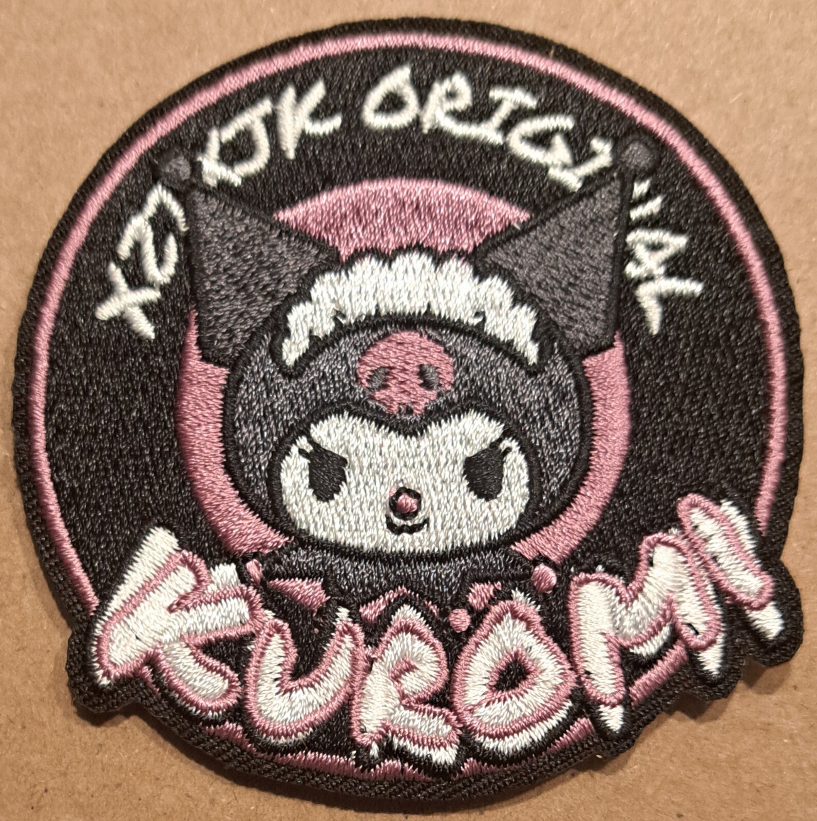 Kuromi embroidered Iron on patch