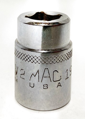 Mac Tools 19mm Metric 12 Point Shallow Chrome Socket 3/8" Drive V219MM ...