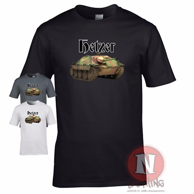Hetzer tank destroyer T-shirt WW2 German military armour World of war ...
