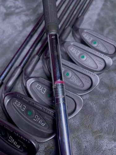 RH PING EYE 2 🟢 Green Dot Irons Very Rare EZ-LITE Shafts & a PING EYE ...