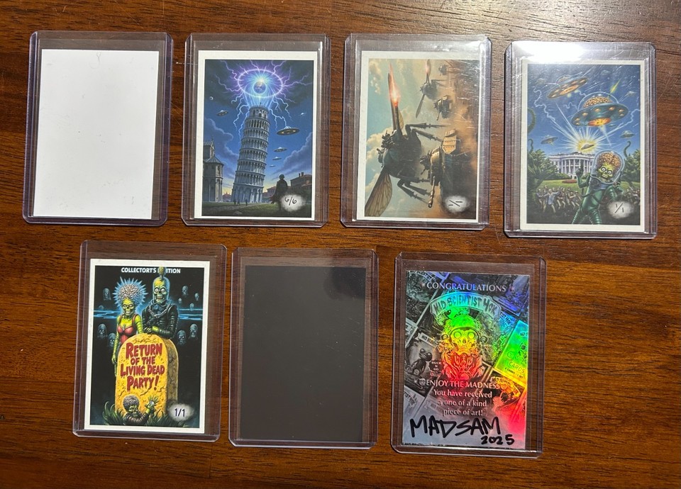 Mad Scientist 40k Huge Lot - Mars Attacks Parody GPK (Sketches, Limited ...