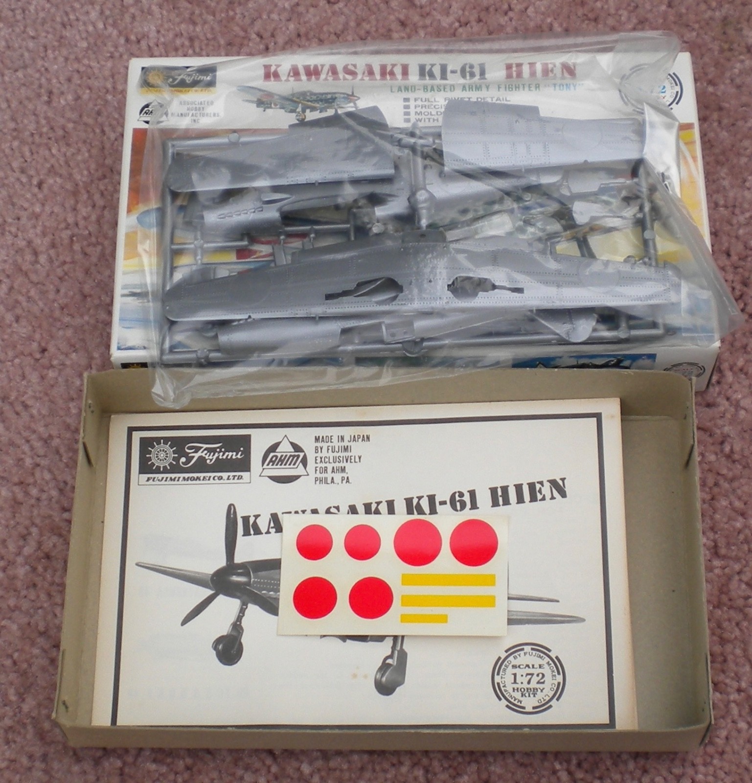 Fujimi Kawasaki KI-61 "Tony" 1/72 scale model kit 1970's Used Japan | eBay