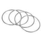 4 Pcs 3.5" Metal O Ring, 304 Stainless Steel Welded O Rings 4x90mm | eBay