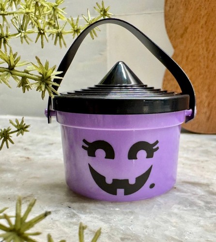 New MINI Halloween McDonald’s Happy Meal Purple Witch Boo Bucket Figure ...