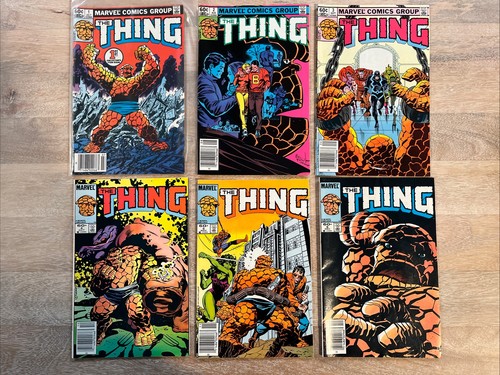1983 Marvel The Thing Comics #1 2 3 4 5 &6. In almost perfect Condition ...