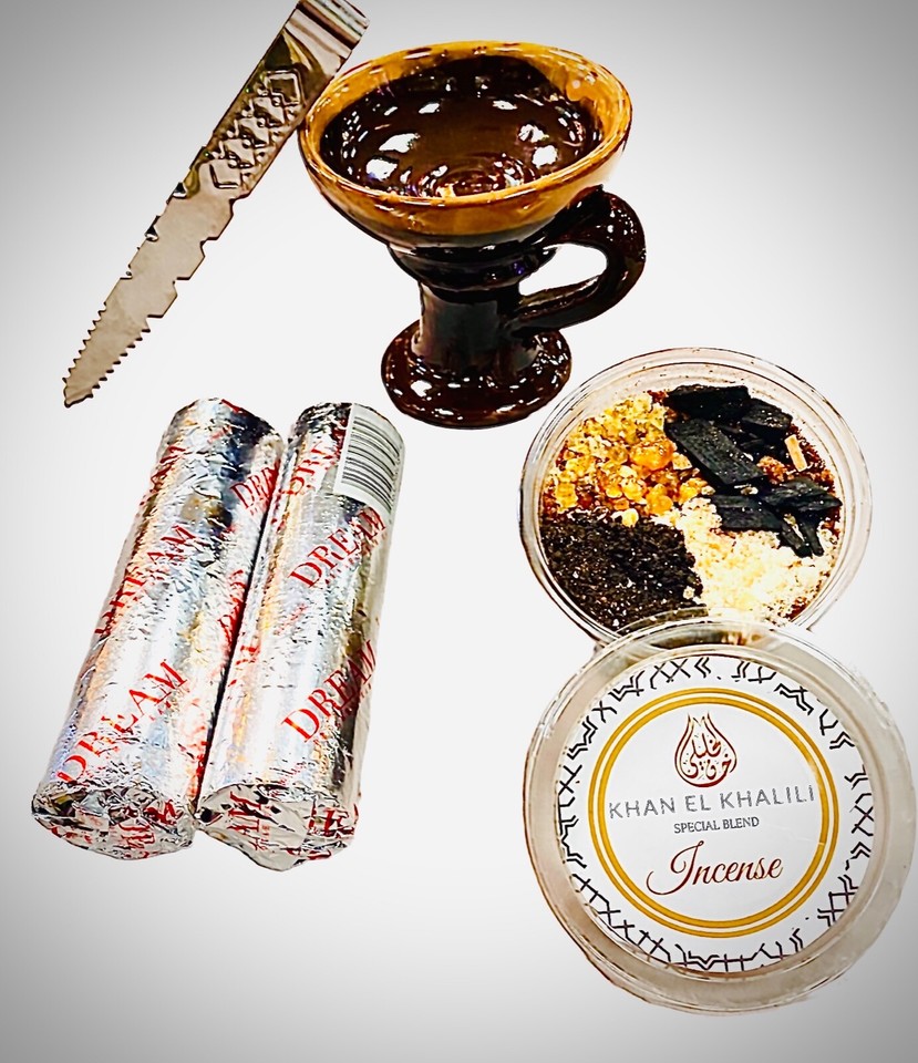 Beginners Incense/Bakhoor Kit Set Incense, Charcoal, Tong & Burner | eBay