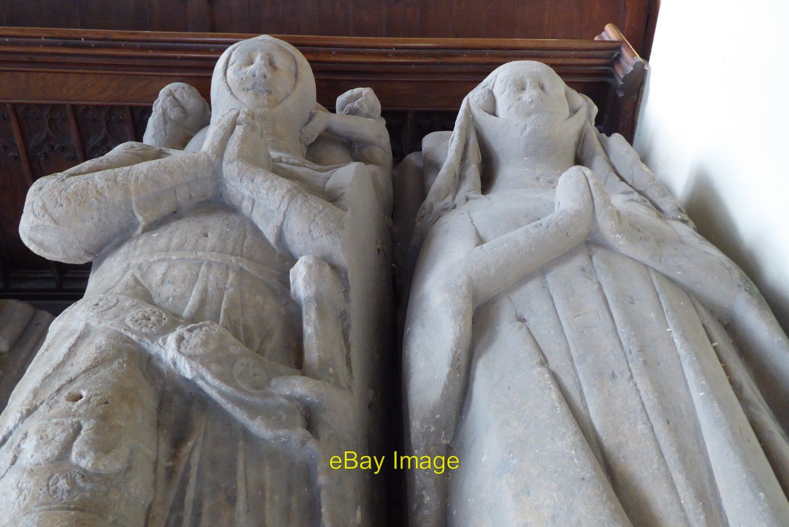 Photo 6x4 Tomb of Sir Thomas and Lady Berkeley Coberley Effigies of ...