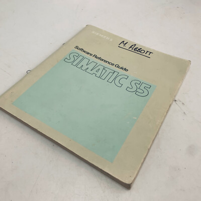 SIEMENS SIMATIC S5 Software Reference Manual | eBay Australia