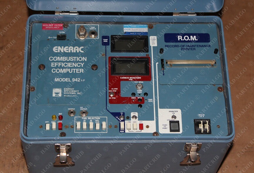 Enerac, 942, Model 942, Combustion Efficiency Computer Emission & Gas ...
