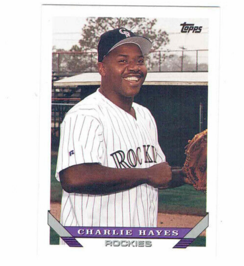 Charlie Hayes Rockies 3B #759 Topps 1993 Baseball Card | eBay