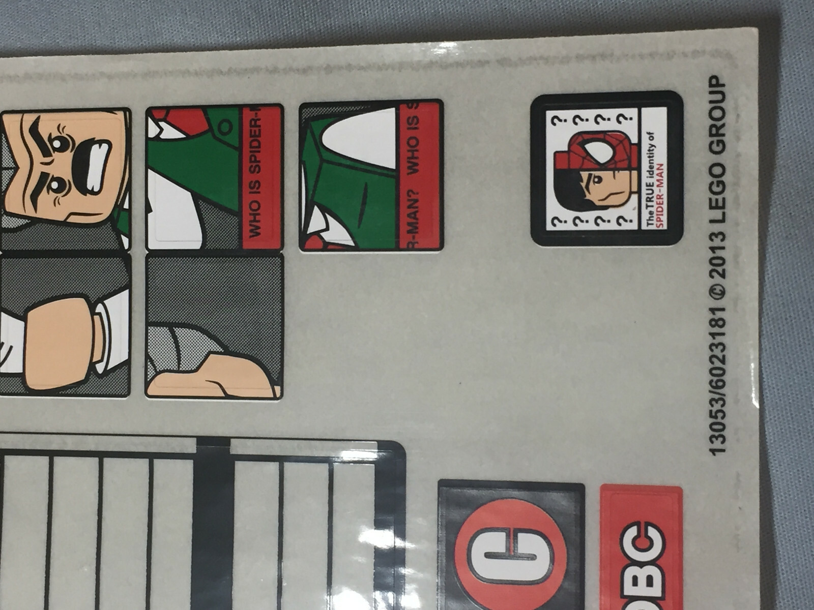 Authentic Lego Unused Sticker Sheet 76005 Daily Bugle Showdown 13053 | eBay