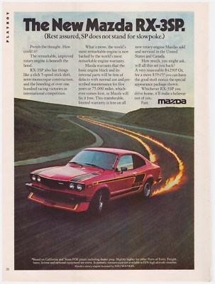 Original 1977 The New Mazda RX-3SP Print Ad (V.1) | eBay
