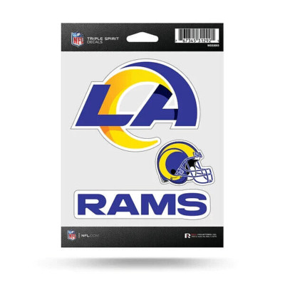 Los Angeles Rams NFL Triple Spirit Stickers / Decals 3 Pack *Free ...