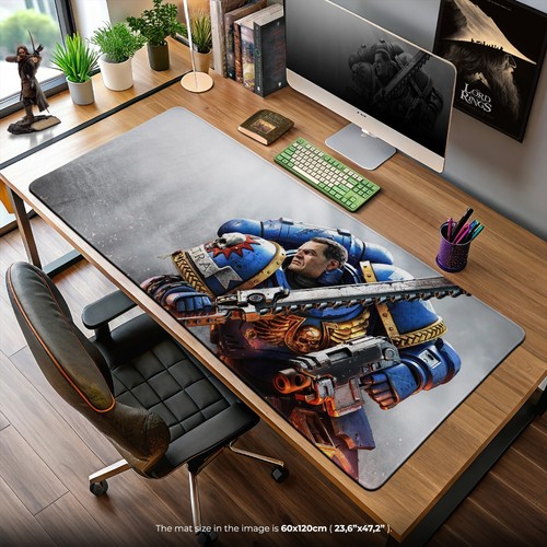 Warhammer 40K Ultramarine Desk Mat - Space Marine Mouse Pad for Epic ...