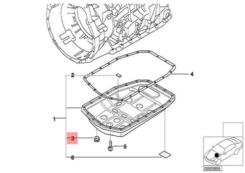 Genuine BMW E38 E39 E46 E85 Compact Oil Sump Pan Drain Plug OEM ...