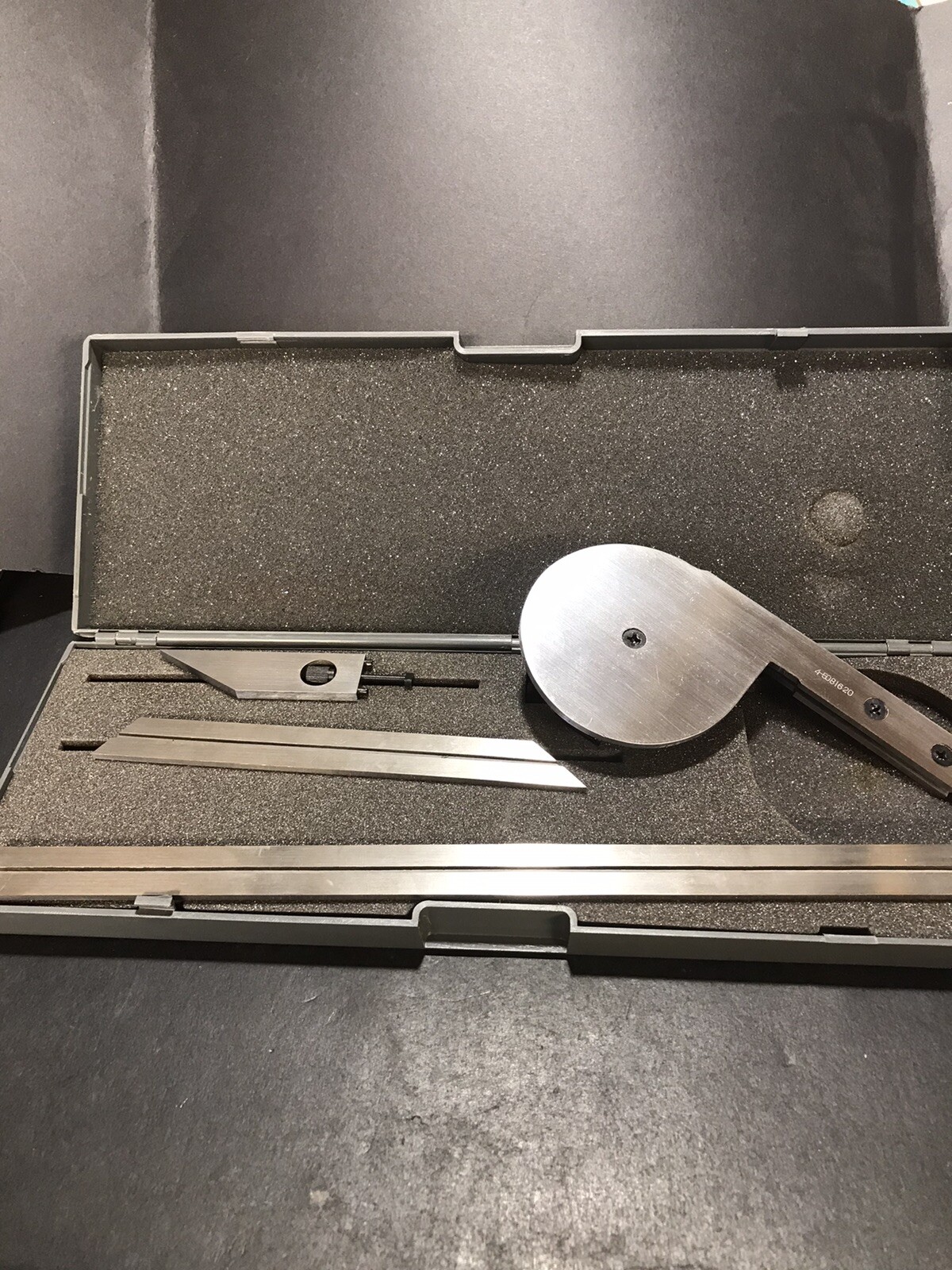 Universal Stainless Steel Bevel Protractor with Magnifier Lens In Case ...