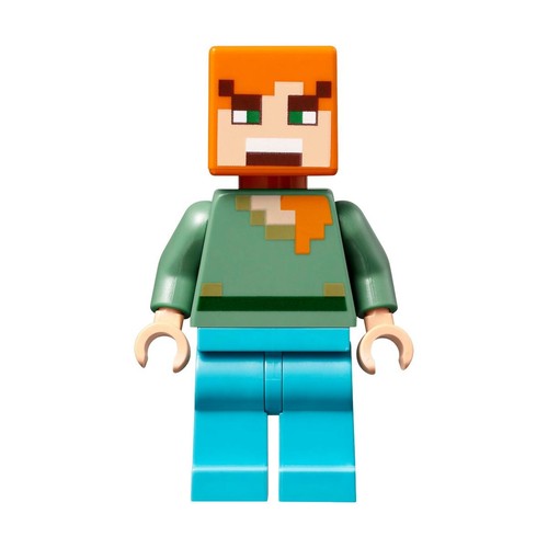 LEGO Minecraft Alex Angry with Diamond Legs Minifigure from 21266 | eBay
